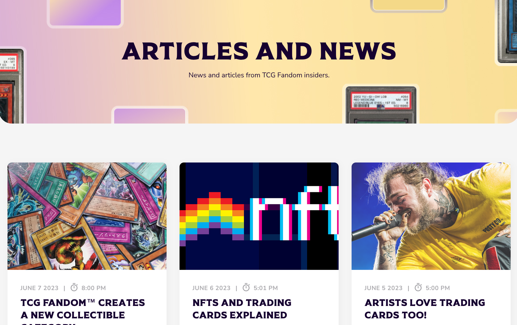 TCG Fandom | Articles and News